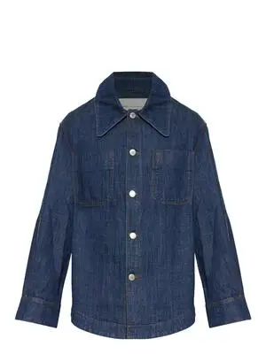 Ami Denim Shirt 'oversize - Navy Blue