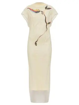 Sportmax Viale Midi Dress Yellow