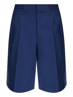 Ami Wool Tailored Shorts - Navy Blue