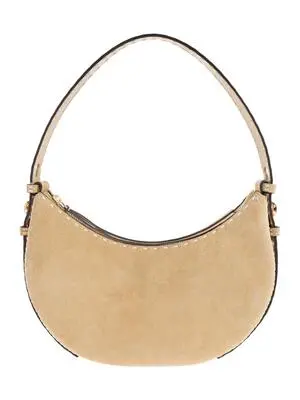Tory Burch Romy Pick Stitch Shoulder Bag Beige