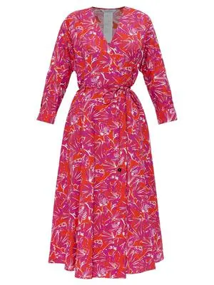 Max Mara Camino Flared Midi Dress - Pink