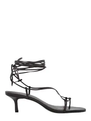 BLACK SUEDE STUDIO Leather Heeled Sandals - Brown