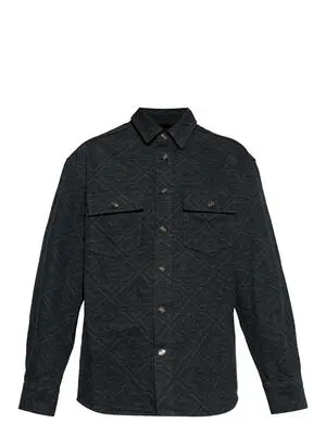 Casablanca Denim Shirt With Monogram - Black