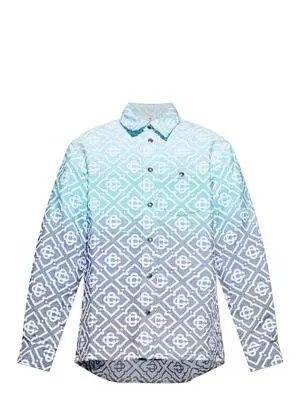 Casablanca Shirt With Monogram - Blue