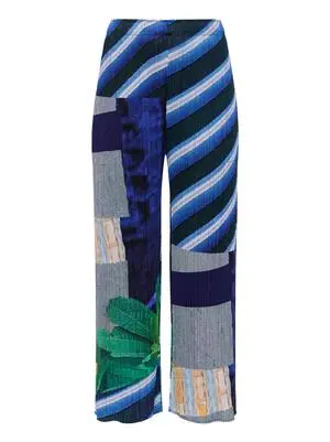 Issey Miyake Pleated Culottes - Multicolour
