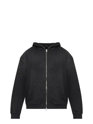 ALLSAINTS Terra Relaxed Fit Zip-up Hoodie - Grey