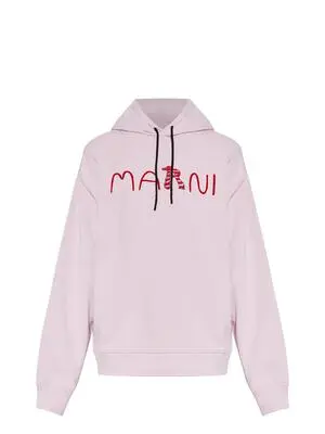 Marni Logo Hoodie - Pink