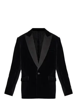 Balmain Velvet Blazer - Black
