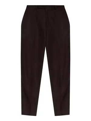 Paul Smith Linen Pleated Trousers - Brown