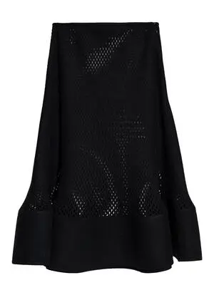ALAÏA Perforated Midi Skirt