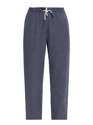 RETHINKIT STUDIOS Plaid Patterned Trousers - Navy Blue