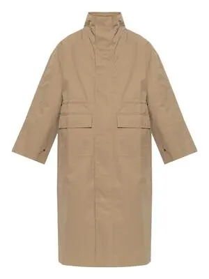 RETHINKIT STUDIOS Oversized Stand-collar Coat - Beige