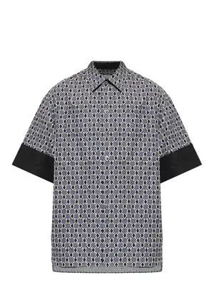 LANVIN Patterned Short-sleeve Shirt - Grey
