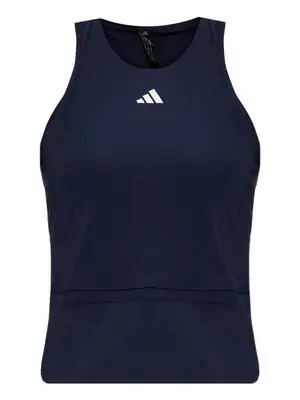 Adidas Logo-printed Top - Navy Blue
