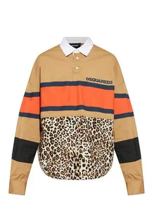 Dsquared2 Polo Made From Combined Materials - Multicolour