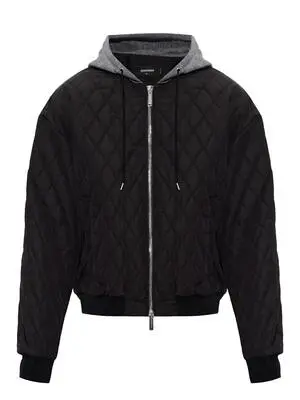 Dsquared2 Quilted Bomber Jacket - Black
