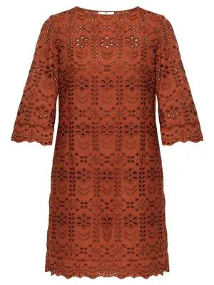Paul Smith Lace A-line Mini Dress - Brown