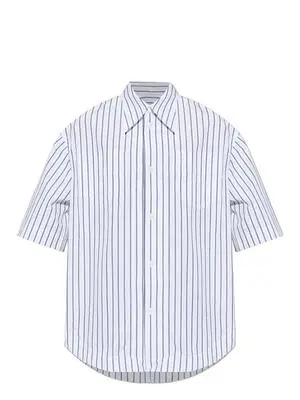 Ami Shirt With Stripe Pattern - White