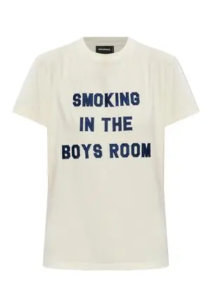 Dsquared2 T-shirt With Patch - Cream