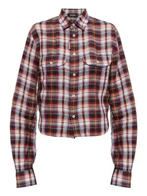 DSQUARED2 Linen Checkered Shirt
