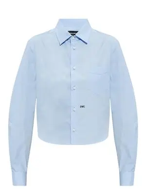 Dsquared2 Cotton Shirt With Pocket - Blue