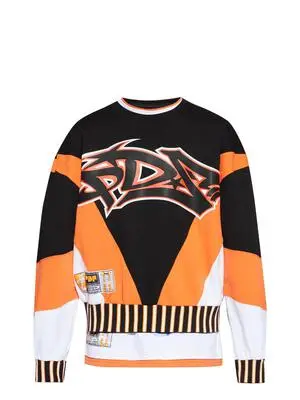 PDF Printed Oversized Sweatshirt - Multicolour