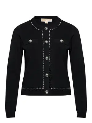 Michael Kors Cardigan With Pockets - Black