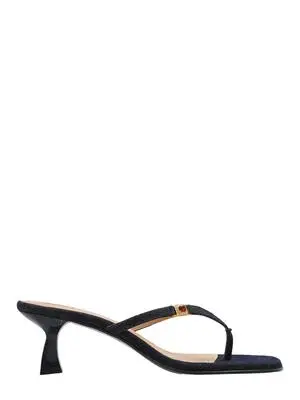 NODALETO Heeled Mules - Navy Blue
