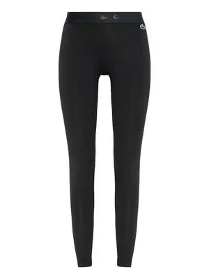 Lacoste Leggings With Logo Patch - Black