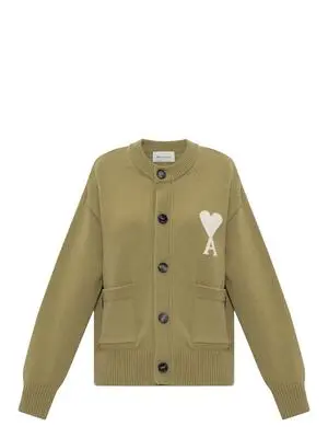 Ami Cardigan With Pockets - Green