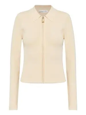 Victoria Beckham Zip-up Cardigan - Cream