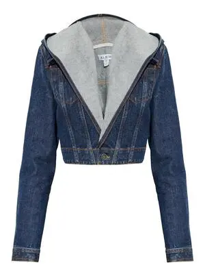 ALAÏA Hooded Denim Jacket