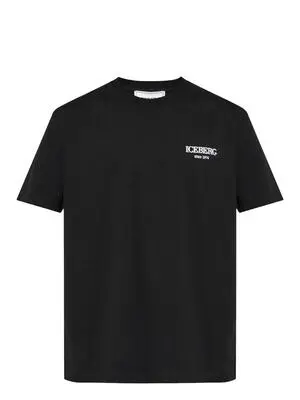 Iceberg T-shirt With Embroidered Logo - Black