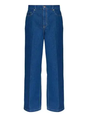 Maison Kitsuné Wide-leg Jeans - Blue