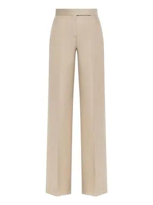 Max Mara Max Mara "Angus" Linen Trousers Beige