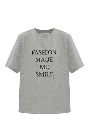 Victoria Beckham Printed T-shirt - Grey