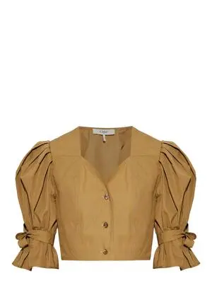 Chloé Cropped Top - Brown
