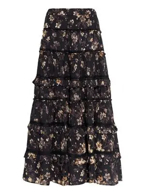 ALLSAINTS Flared Maxi Skirt - Black