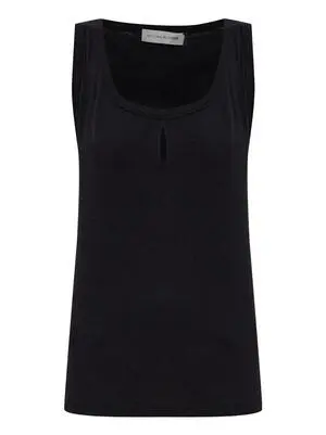 Victoria Beckham Sleeveless Top With Back Draping - Black