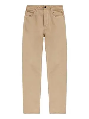 Stone Island Jeans With Logo Patch - Brown