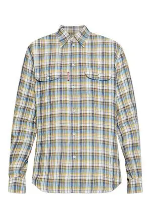 Dsquared2 Linen Shirt With Pockets - Multicolour