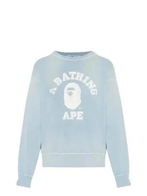 A BATHING APE Sweatshirt With Logo - Blue