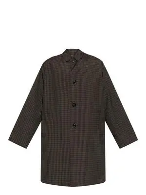 MAISON MARGIELA Checked Pattern Coat - Brown