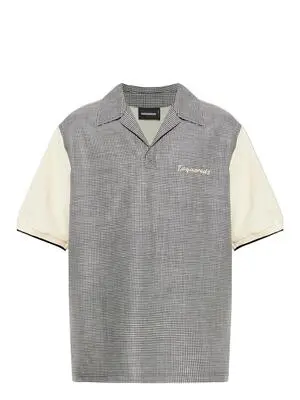 Dsquared2 Wool Polo Shirt With Check Pattern - Multicolour