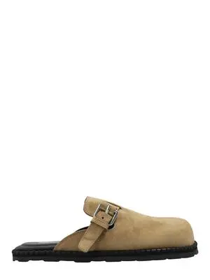 Moschino Suede Mules - Beige