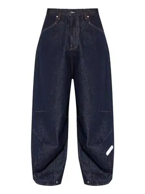 PDF Loose-fit Bootcut Jeans - Navy Blue