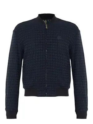 Etro Jacket With Pockets - Navy Blue