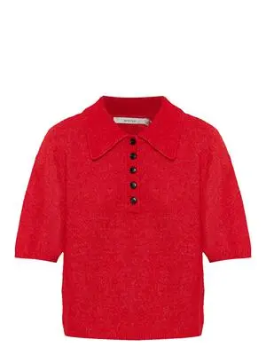 GESTUZ Collared Knit Sweater