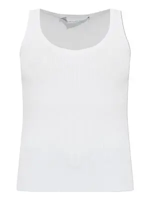 Max Mara Ghiro Ribbed Tank Top - White