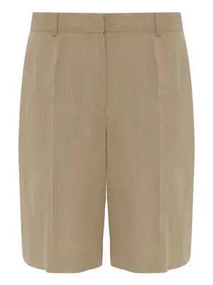 TOTEME Creased Knee-length Shorts - Grey